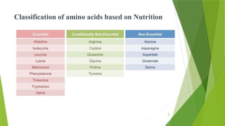 Proteins and Amino Acids and their classification.pptx