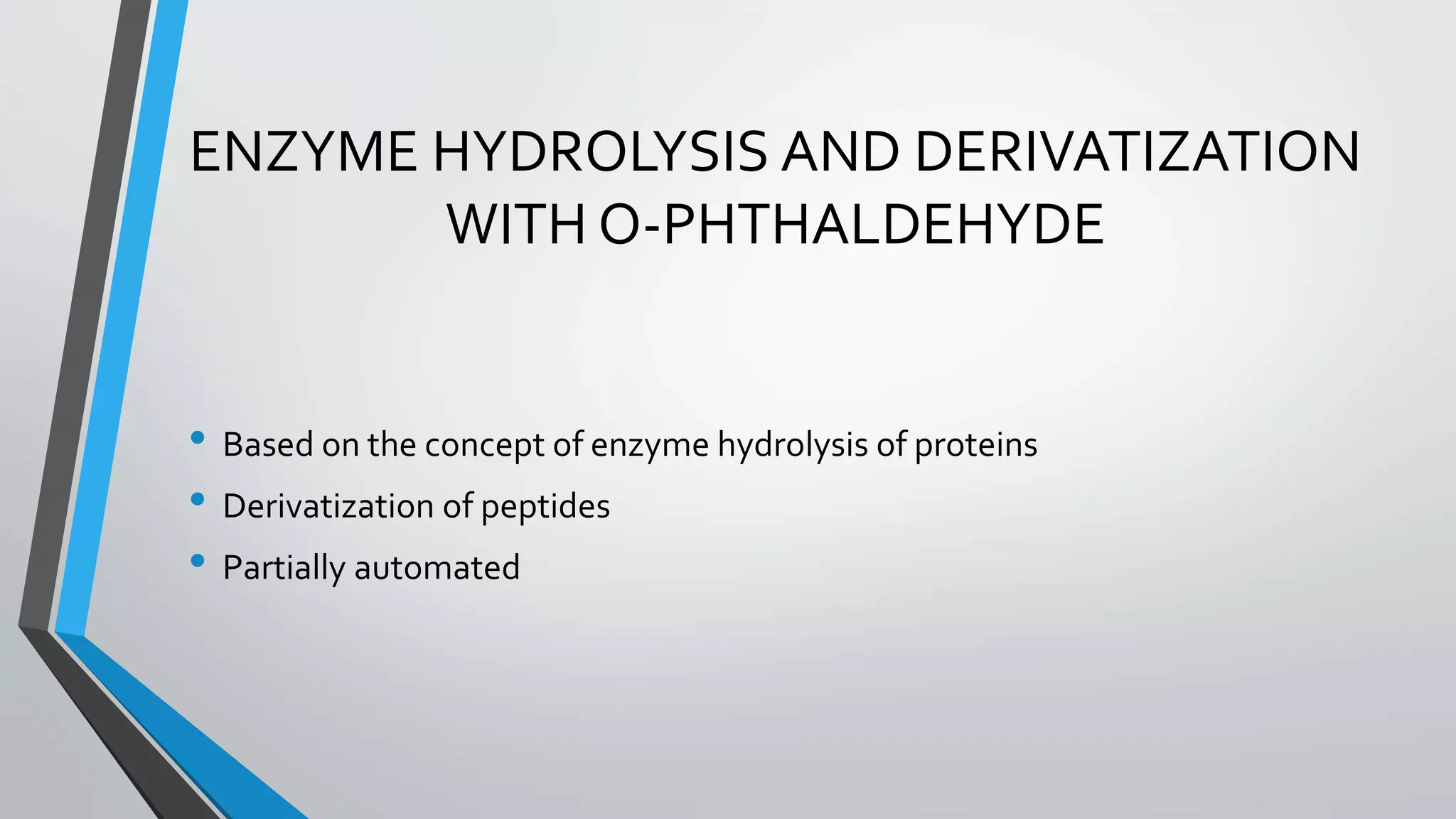 Proteins and amino acids; Brief introduction of methods for ...