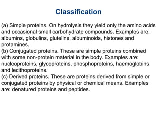Proteins and enzymes | PPT