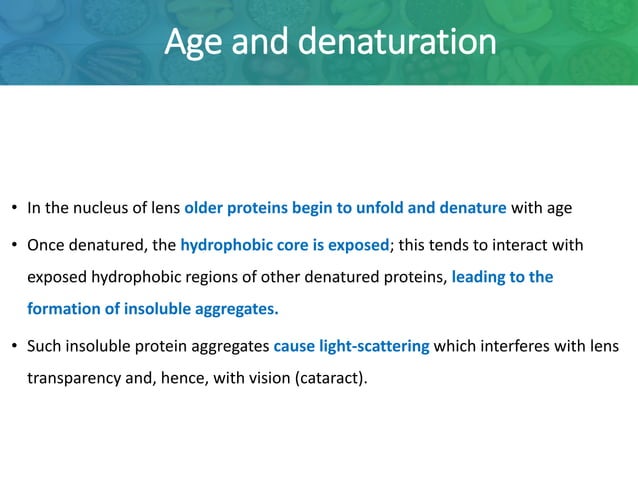 Proteins and eye | PDF | Eye and Vision Conditions | Diseases and ...