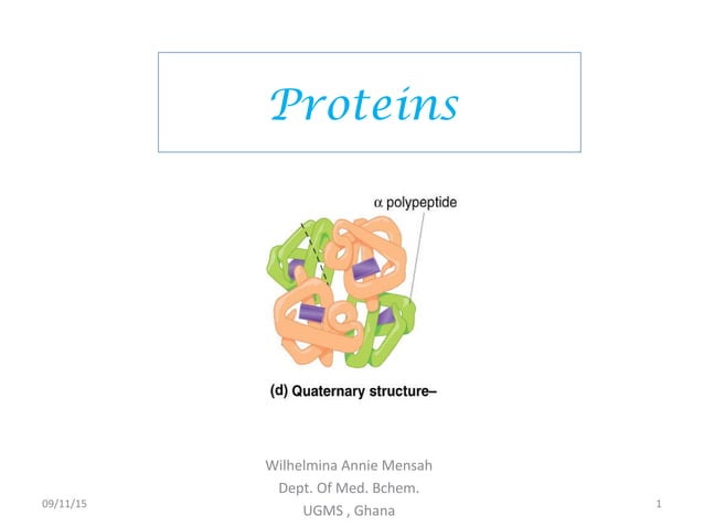 Proteins and nucleic acids | PPT | Chemistry | Science