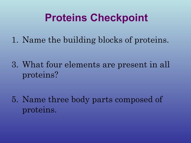 Proteins and nucleic acids notes | PPT