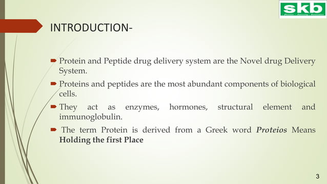 Proteins and peptides dds | PPTX