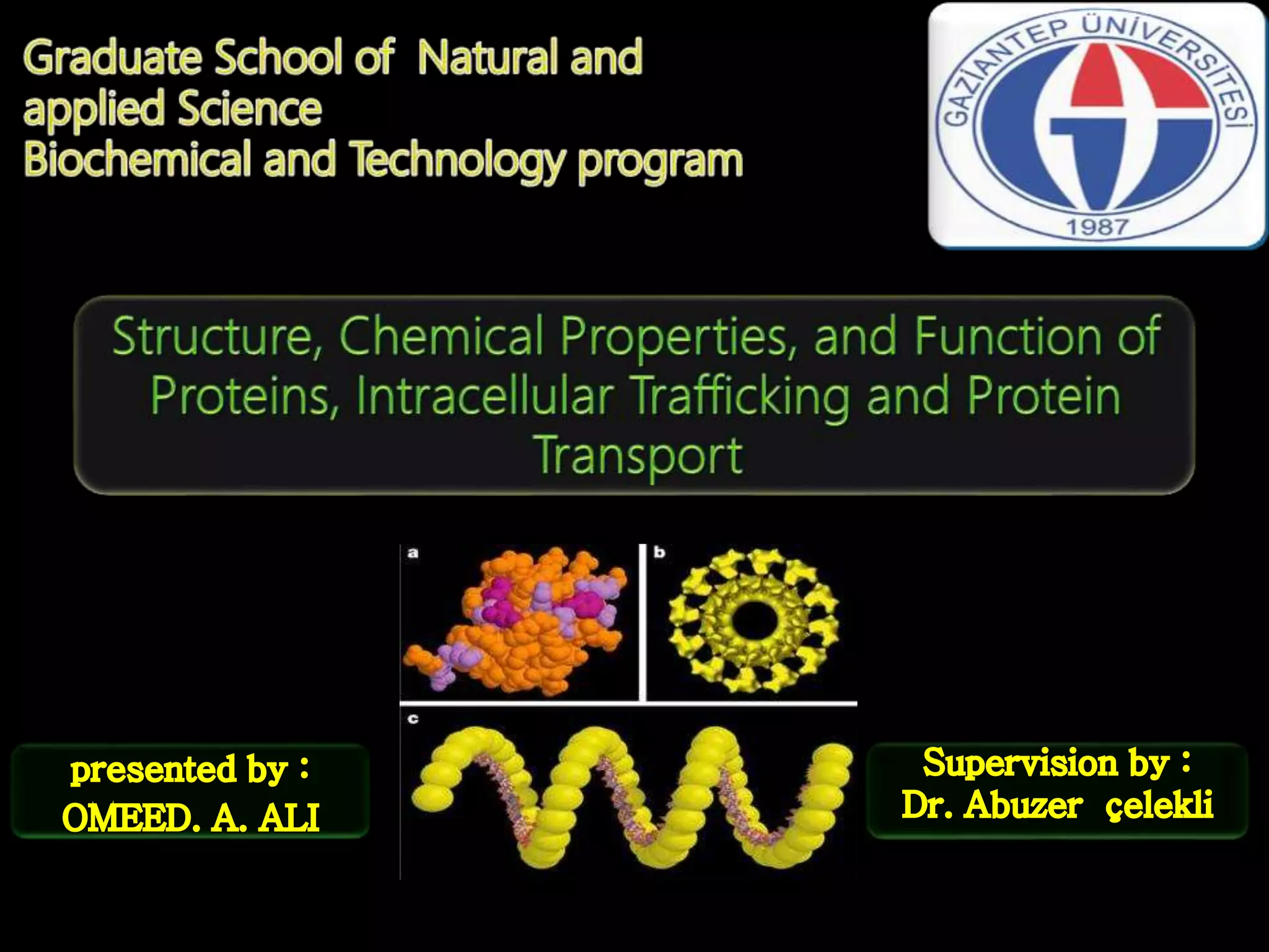 Structure, Chemical Properties, and Function of Proteins, Intracellular ...