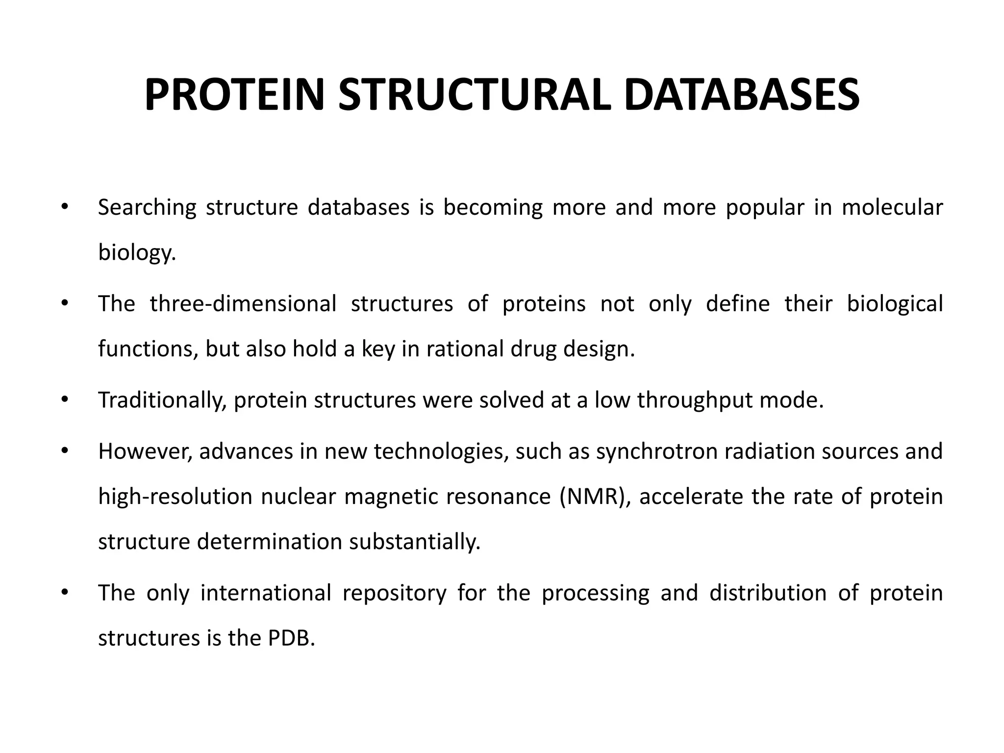 Proteins databases | PPTX