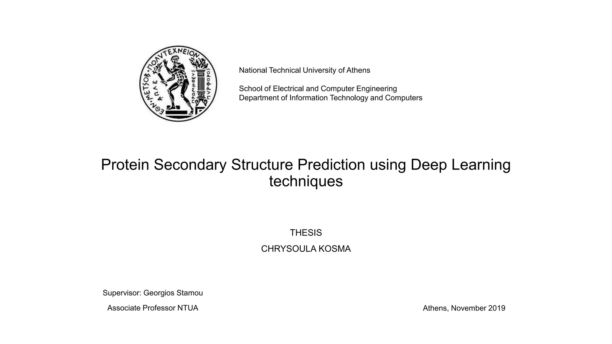 Protein Secondary Structure Prediction Using Deep Learning Methods Pptx