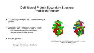 Protein Secondary Structure Prediction using Deep Learning methods | PPTX