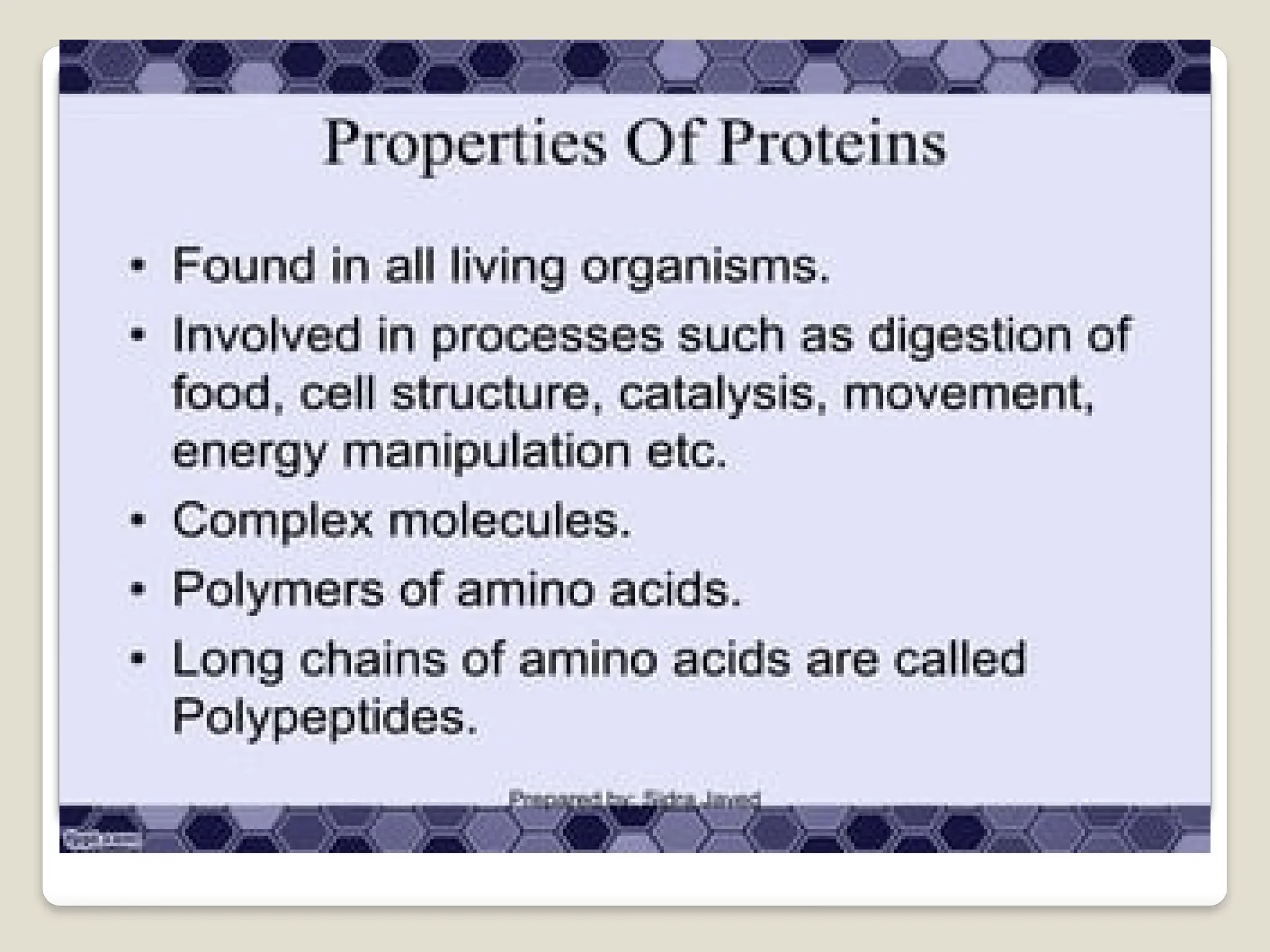 Protein, Classification of protein , properties of protein and structure of protein | PPTX
