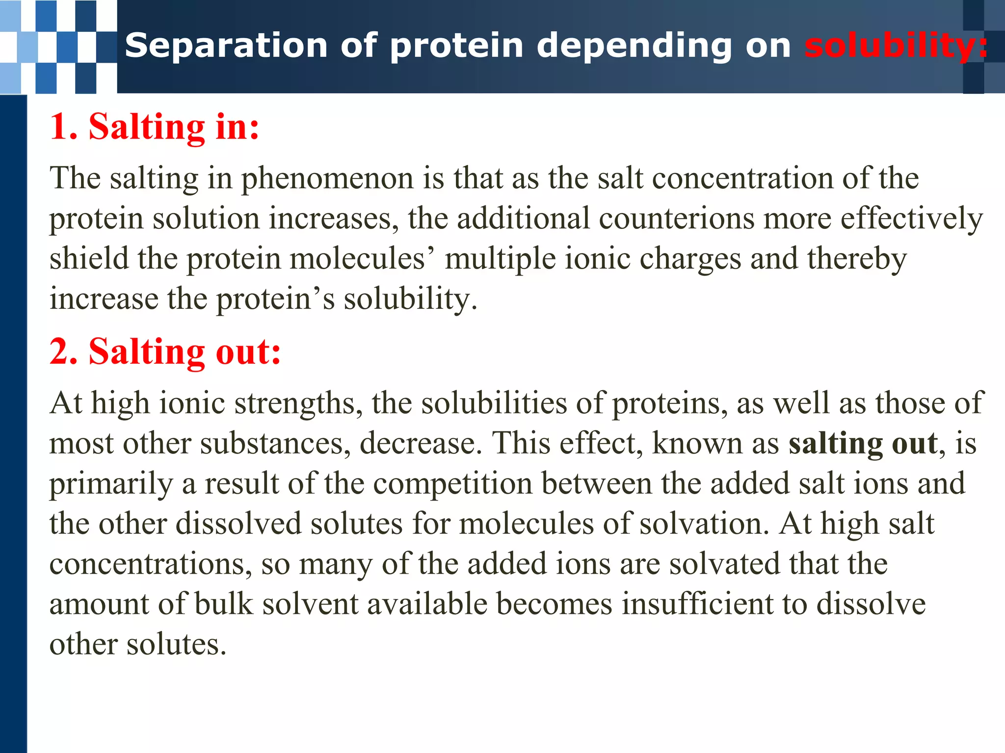 Protein separation methods | PPT