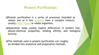Protein separation | PPTX