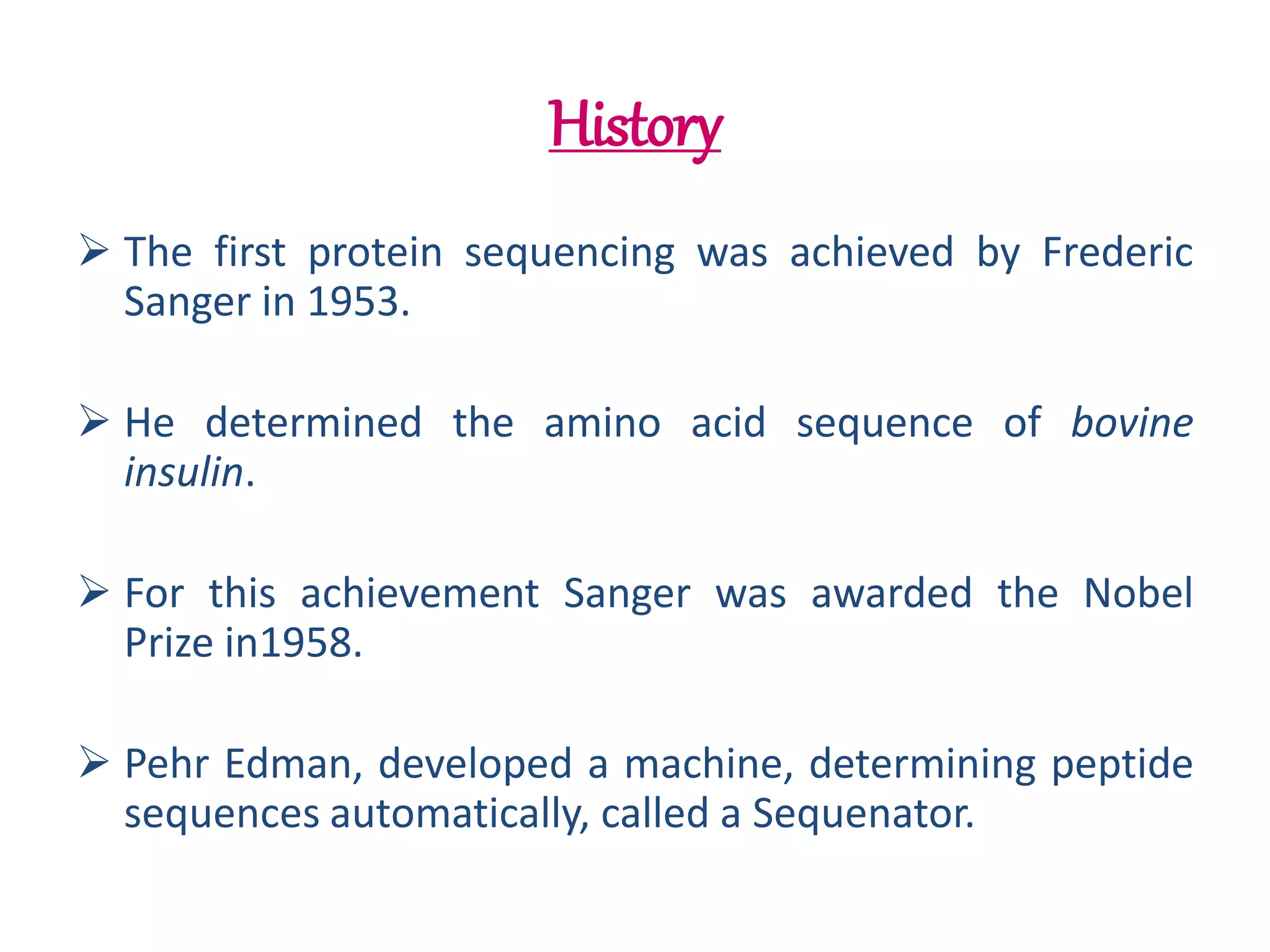 Protein seqencing by kk sahu | PPTX
