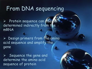 Protein sequencing | PPTX