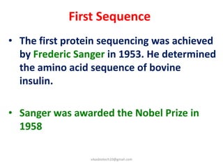 Protein sequencing | PPTX