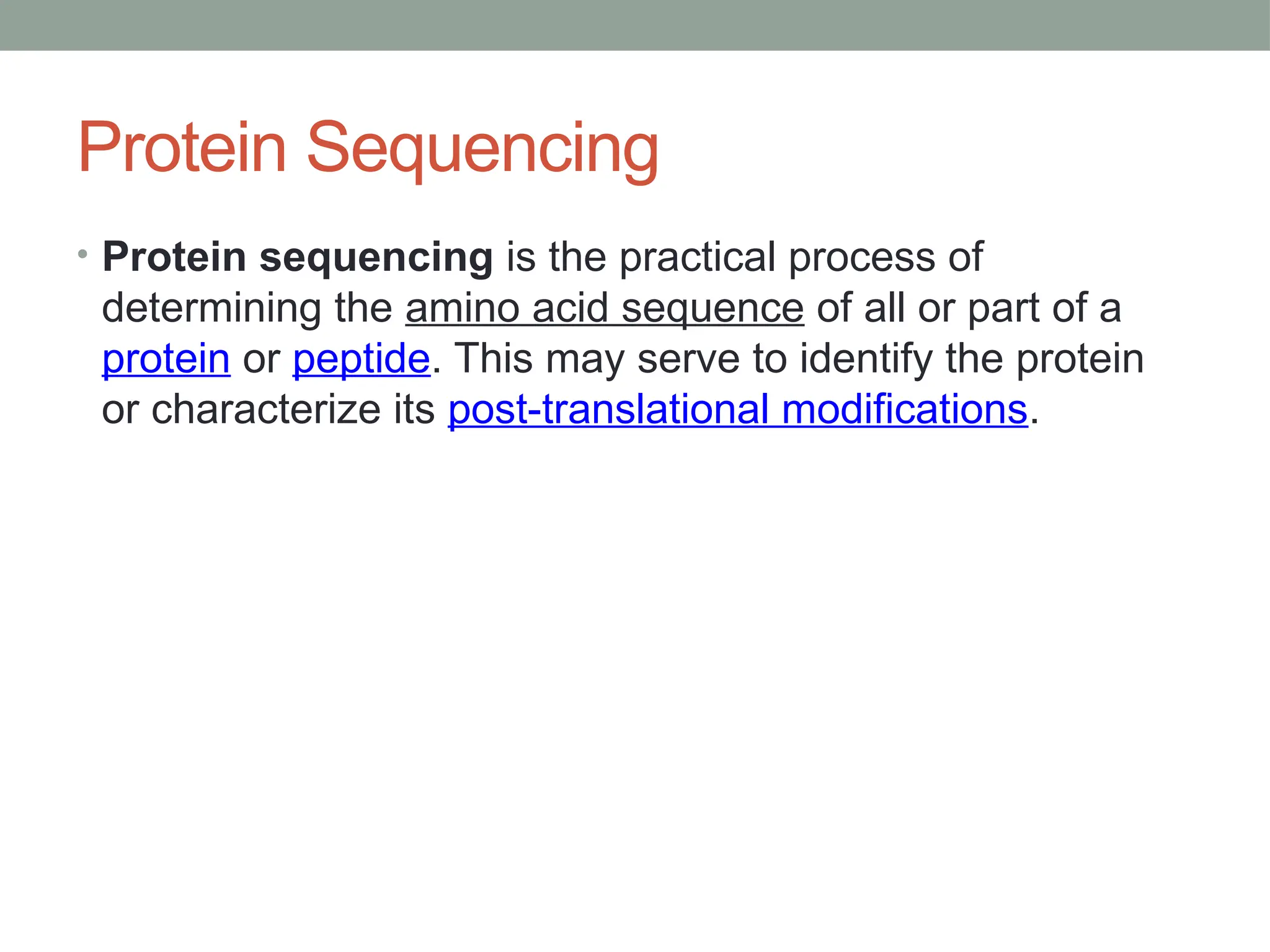 proteinsequencing powerppint presentation | PPTX