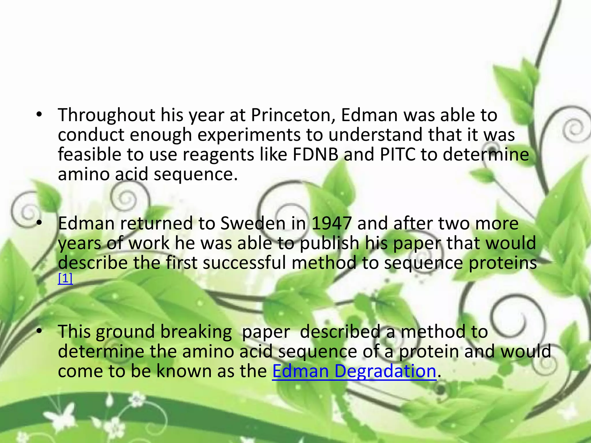 Protein sequencing | PPTX