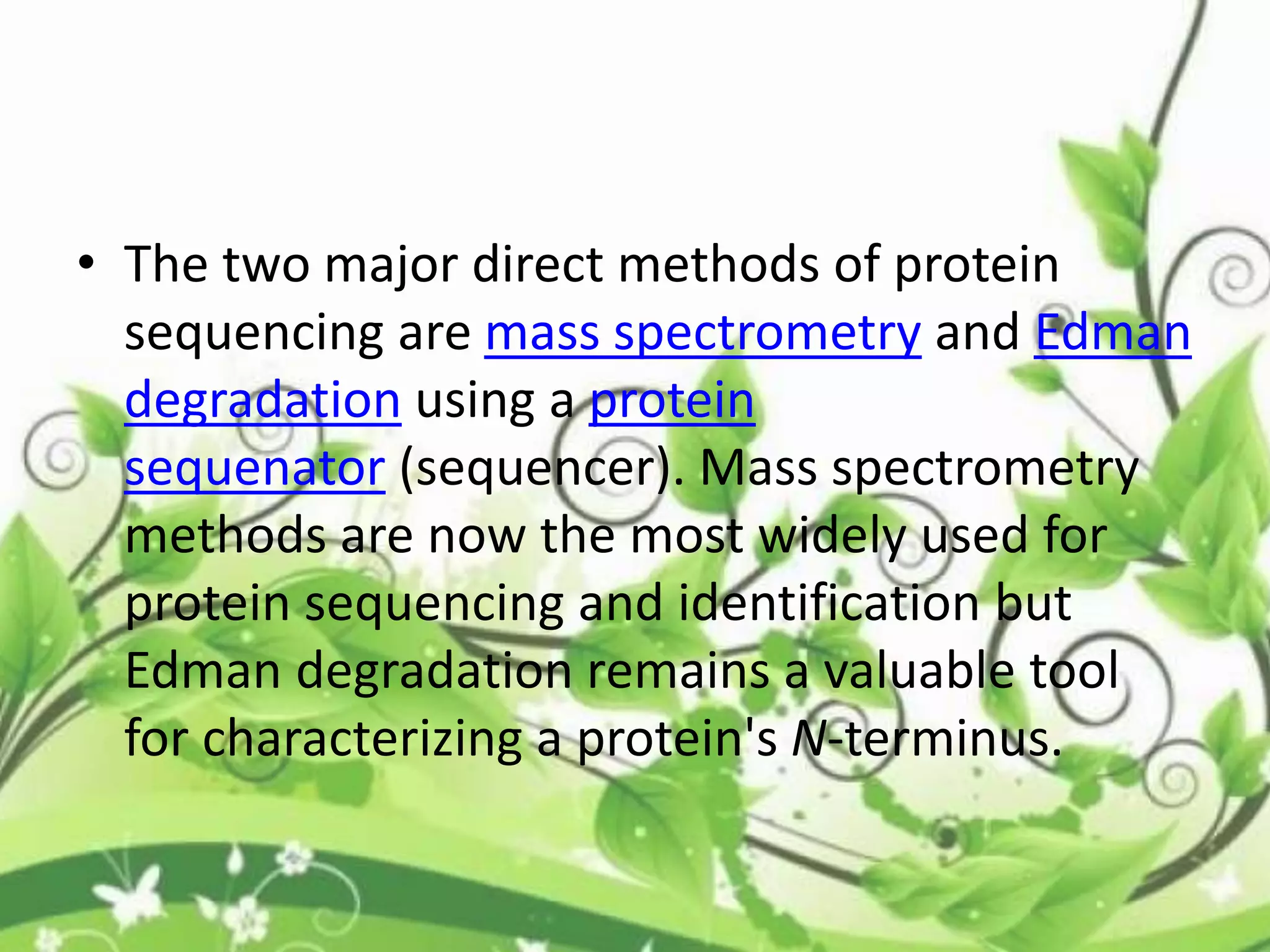 Protein sequencing | PPTX