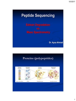 Protein sequencing | PDF