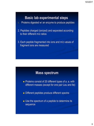 Protein sequencing | PDF