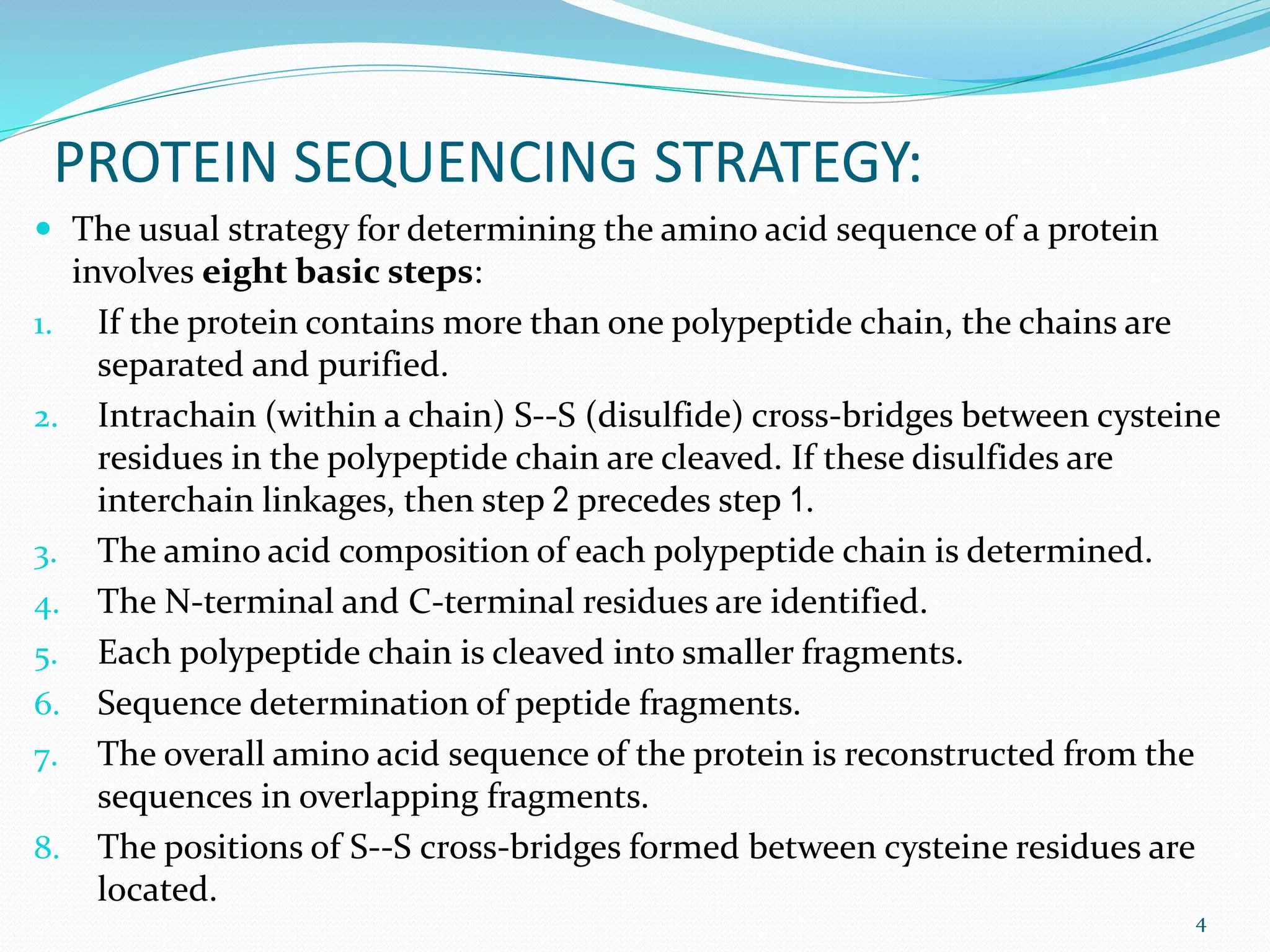 Protein Sequencing Strategies | PPTX