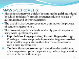Protein Sequencing Strategies | PPTX