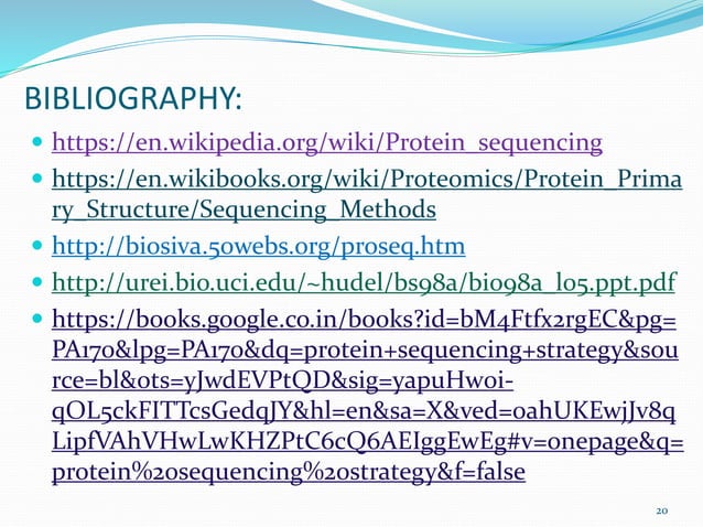 Protein Sequencing Strategies | PPTX
