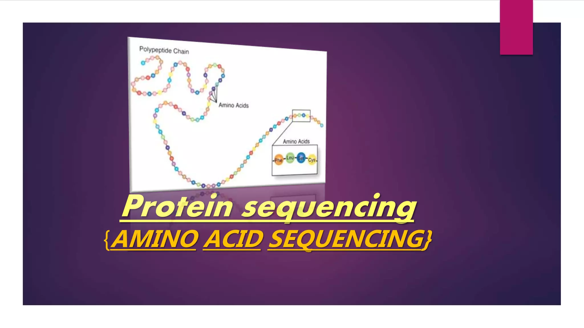 Protein sequencing | PPTX