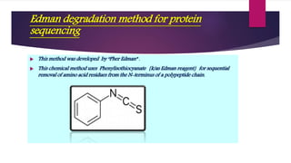 Protein sequencing | PPTX