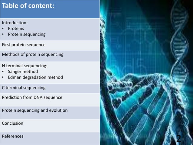 Protein sequencing | PPTX | Chemistry | Science