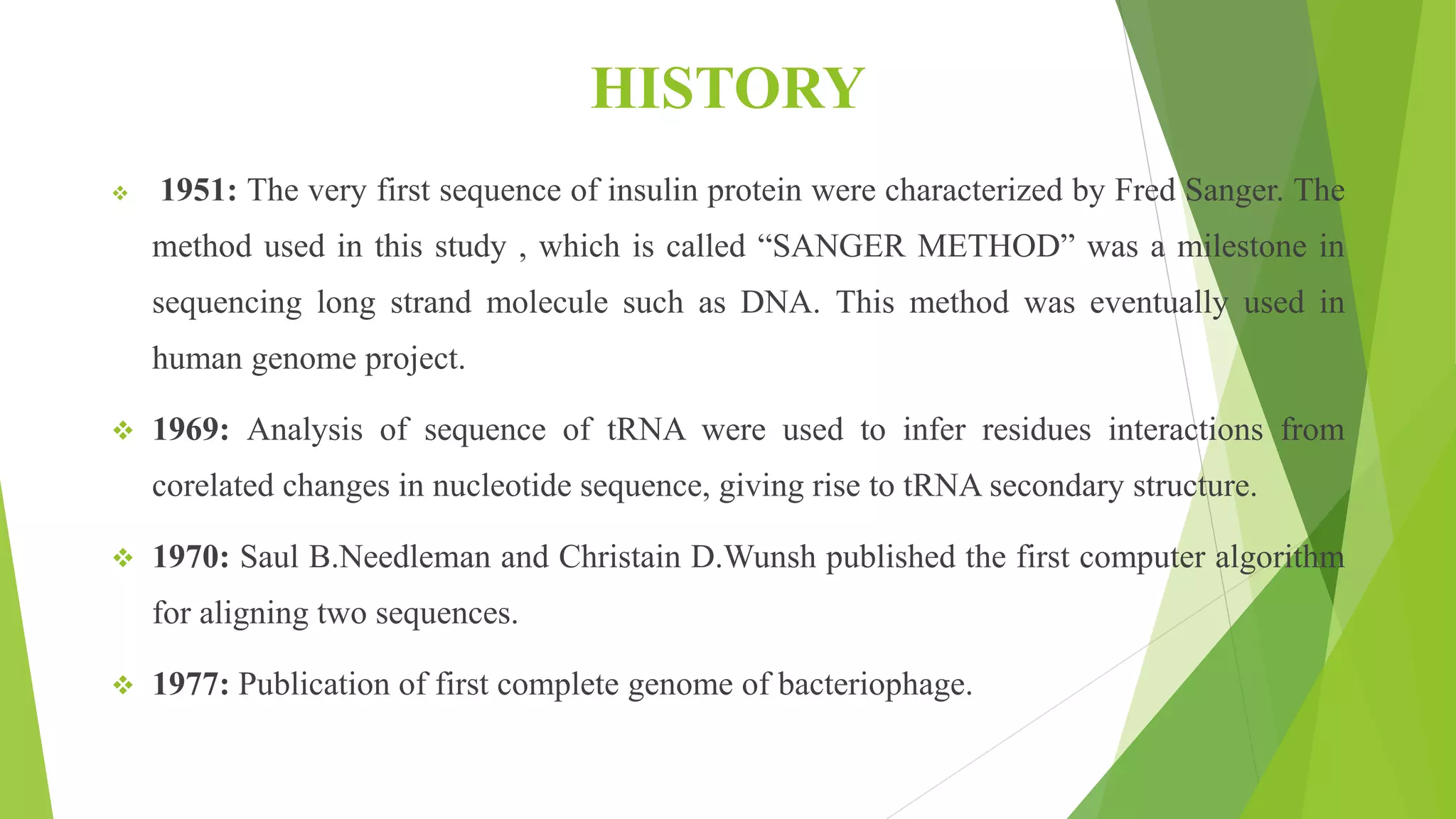 Protein sequencing and its application in bioinformatics | PPTX