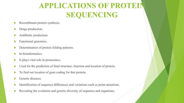 Protein sequencing and its application in bioinformatics | PPTX