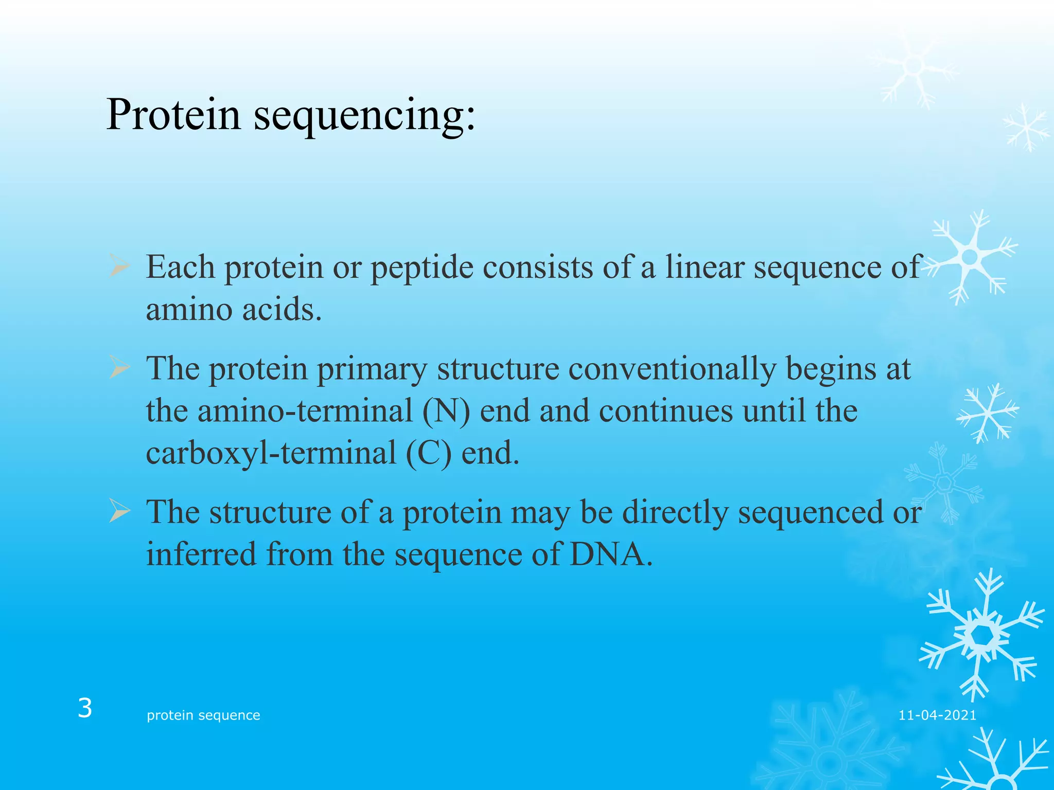 Protein sequencing | PPTX