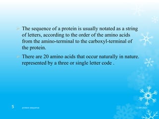 Protein sequencing | PPTX