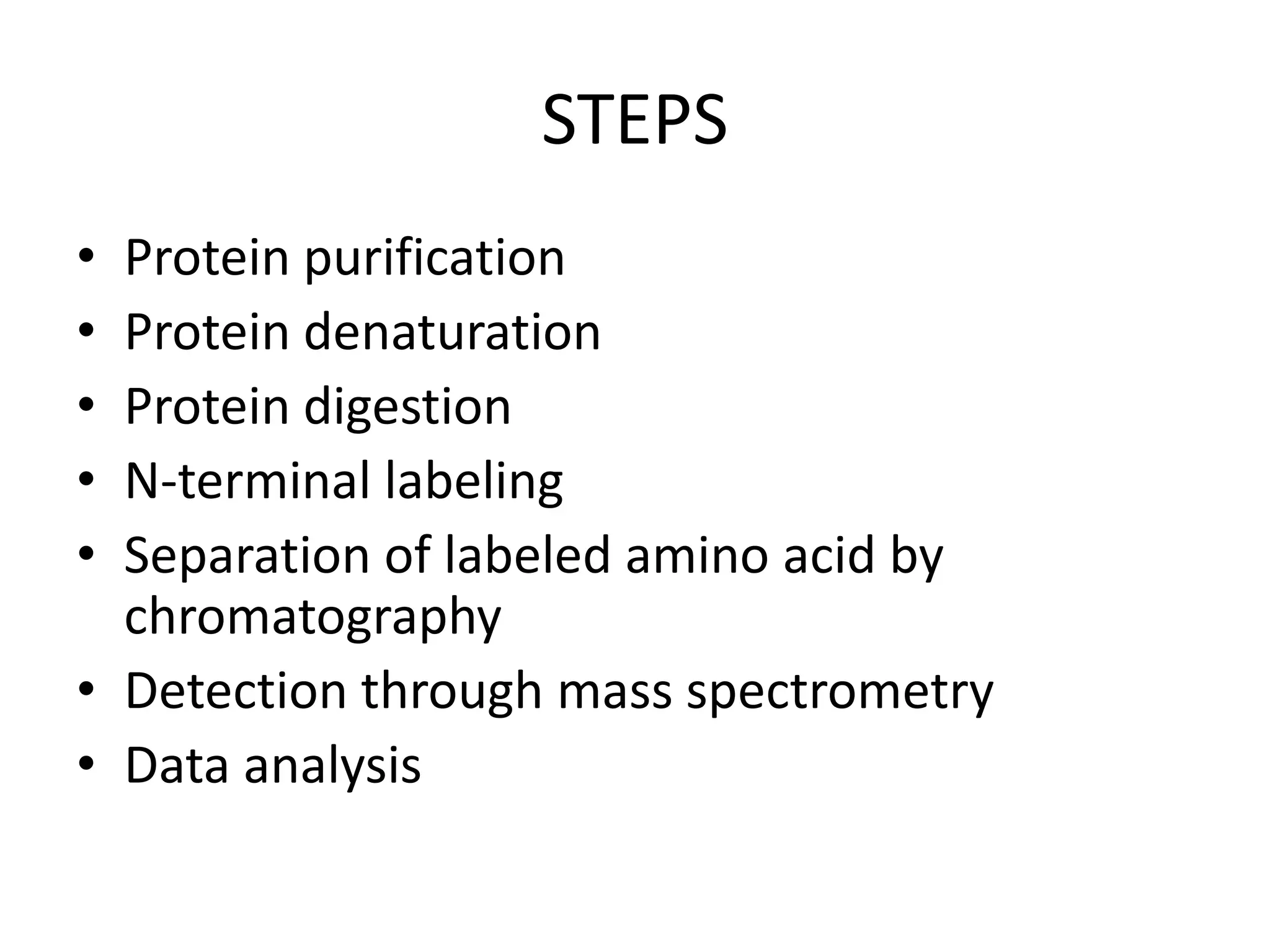 Protein sequencing presentation | PPTX