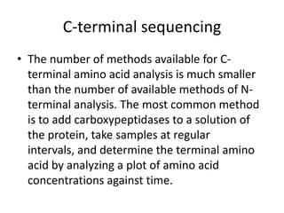 Protein sequencing presentation | PPTX
