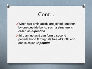 Proteins lecture 3 | PPTX