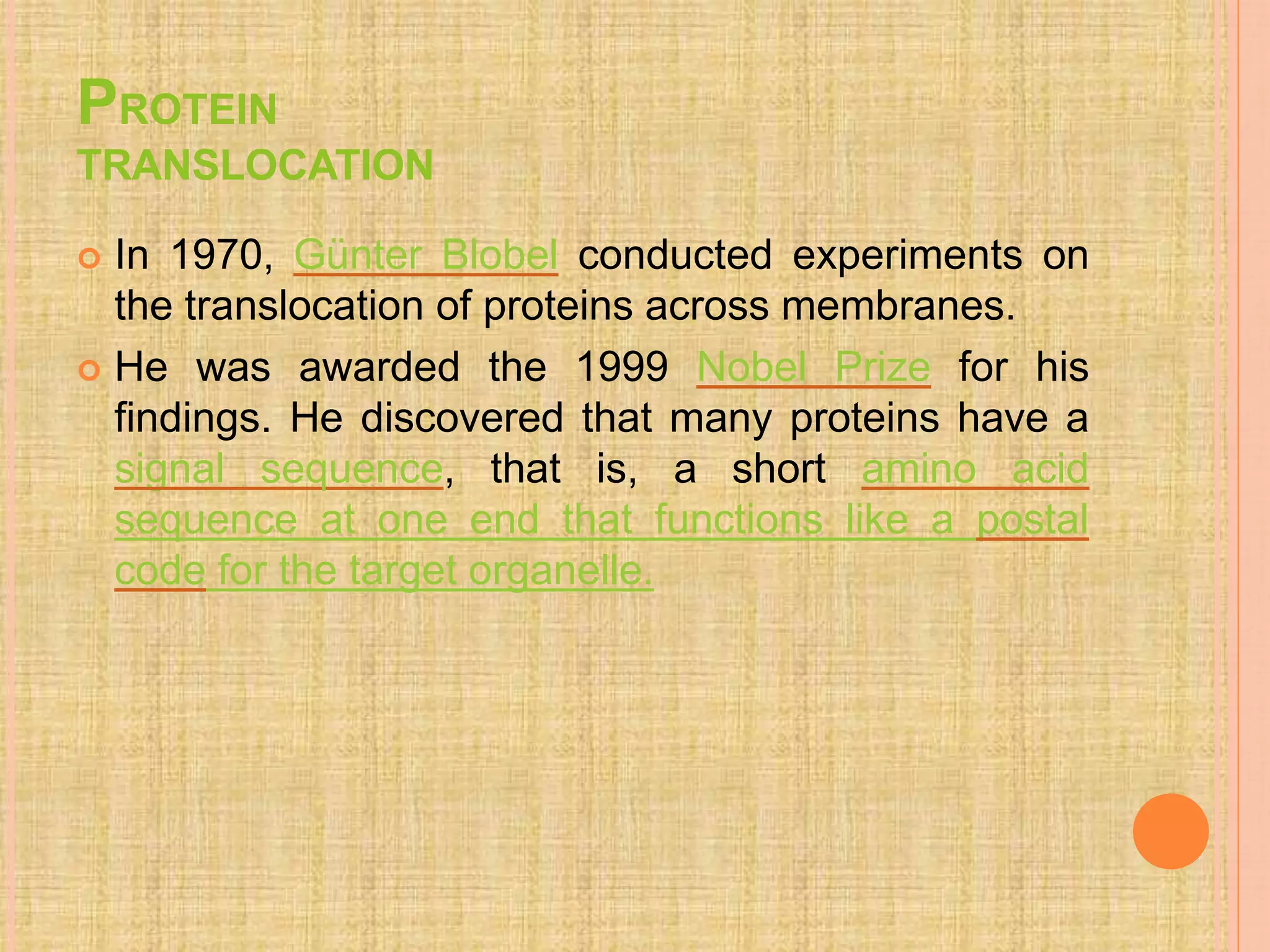 Protein sorting | PPTX