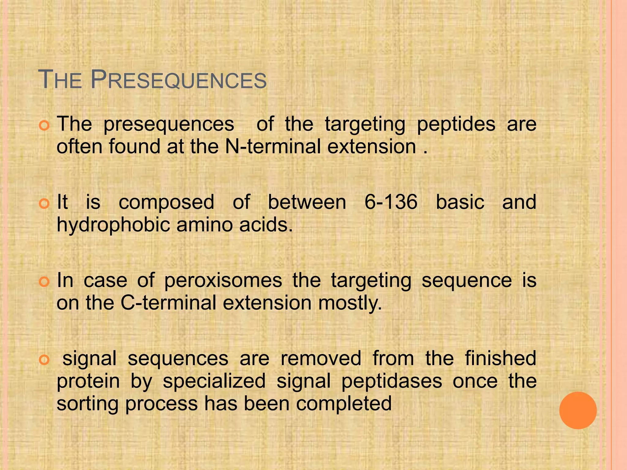 Protein sorting and targeting | PPTX