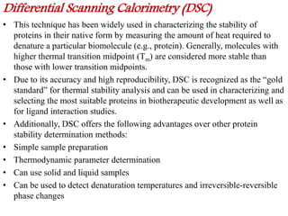 Protein stability(molecular biology) | PPTX
