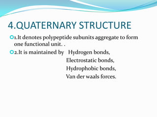 Protein structural organisation | PPT