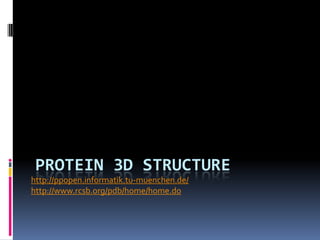 Protein structure | PPTX