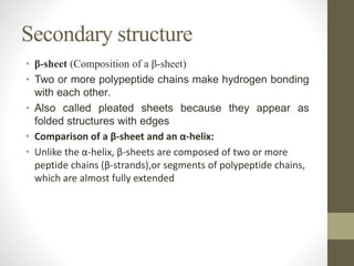 Protein structure | PPTX