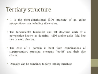 Protein structure | PPTX