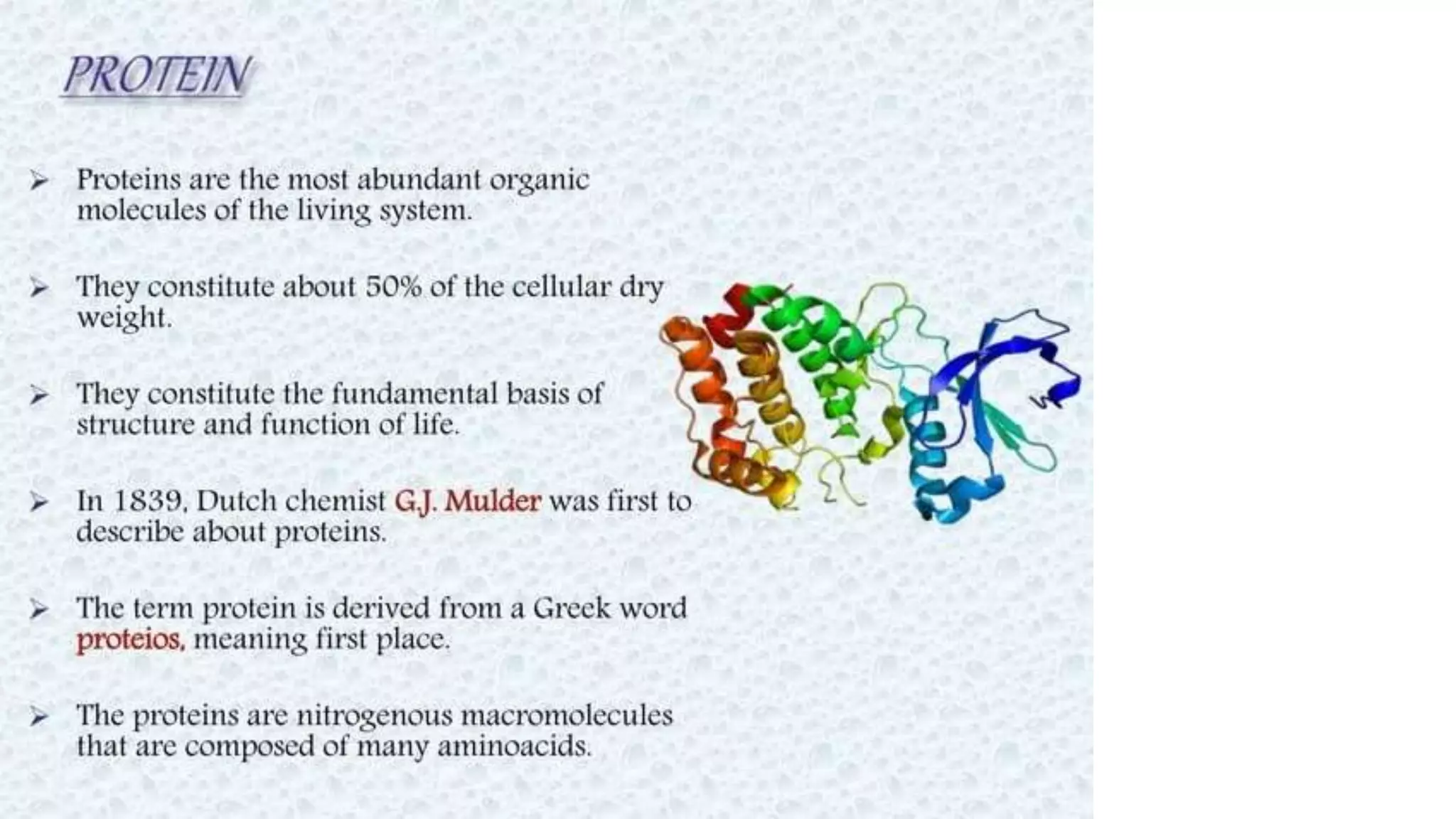 Protein structure; amino acids.pptx