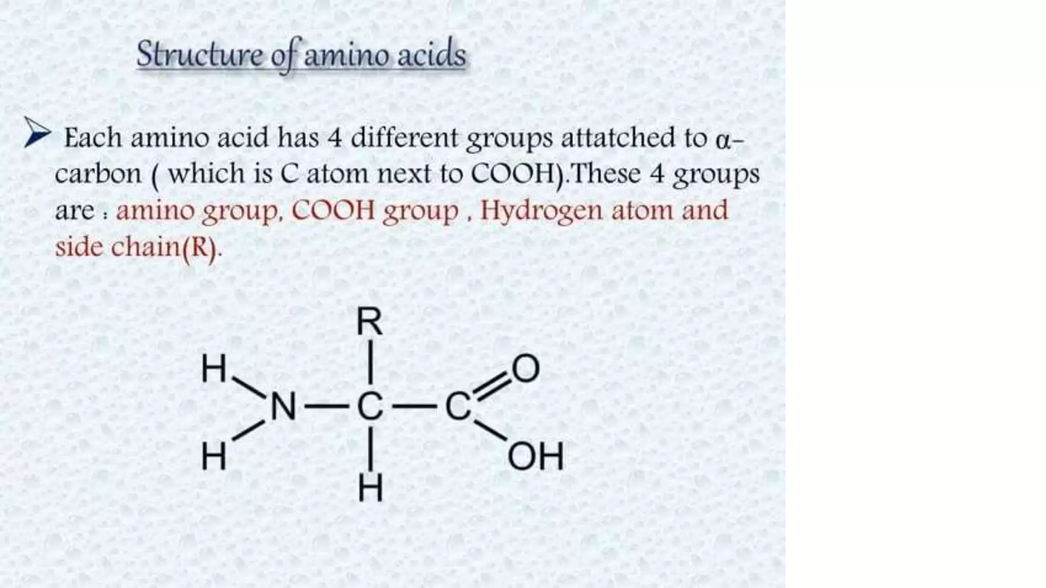 Protein structure; amino acids.pptx