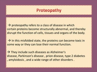 Protein structure and disease | PPTX