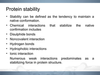 Protein structure and_stability-1 | PPT