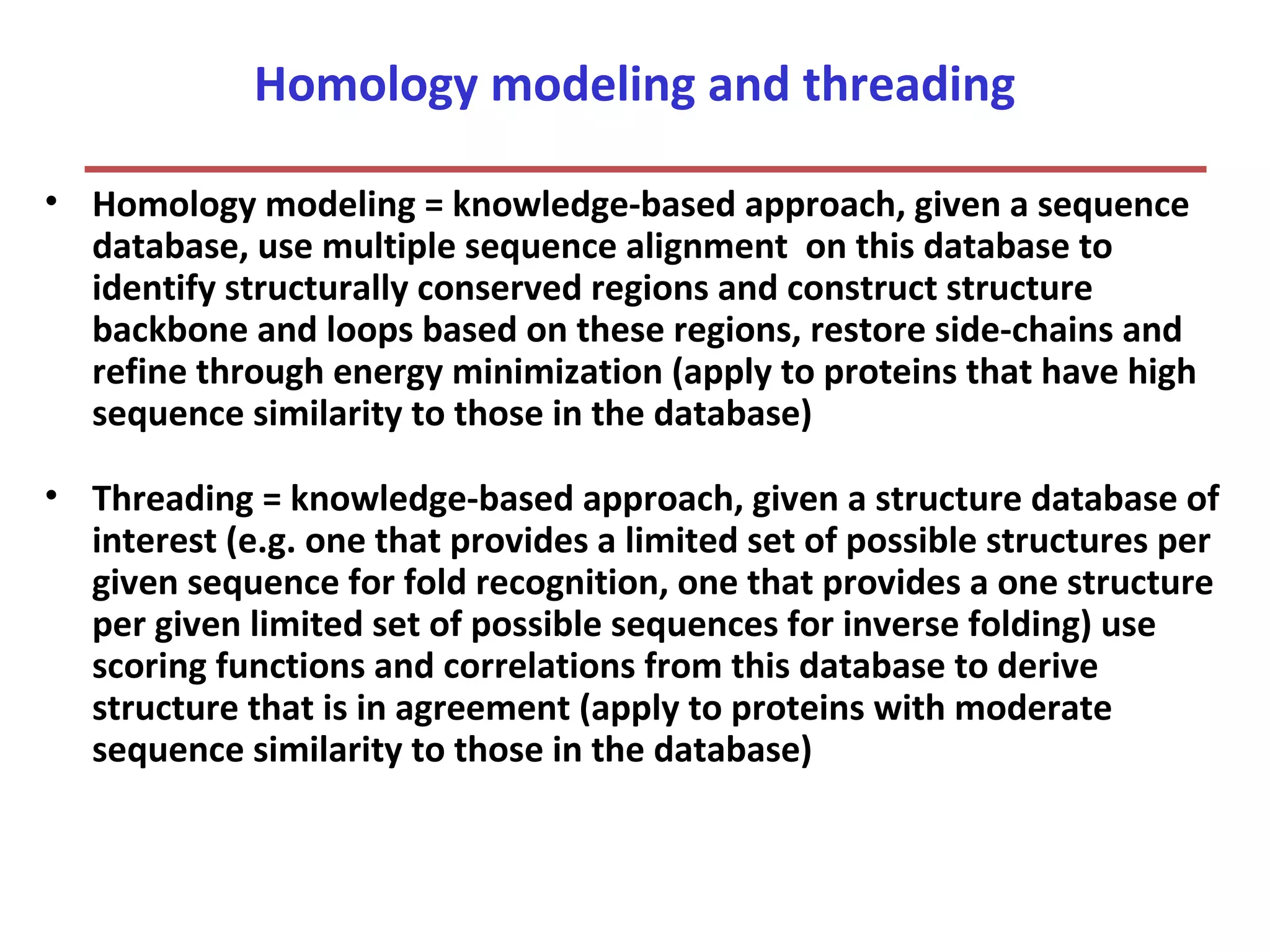 Protein structure Lecture for M Sc biology students | PPT
