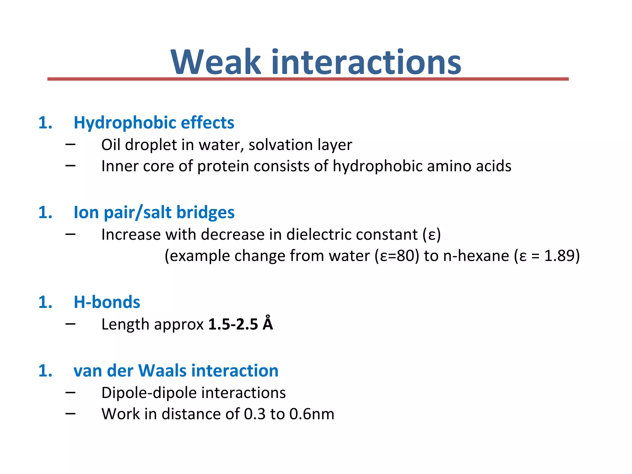 Protein structure Lecture for M Sc biology students | PPT