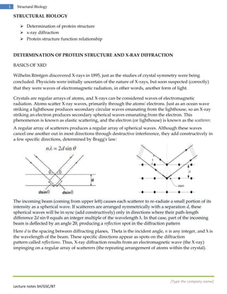 Protein Structure And Function