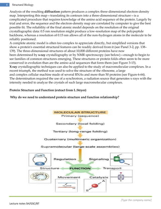 Protein Structure And Function